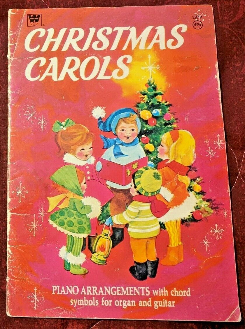 1969 Whitman CHRISTMAS CAROLS Song Book Piano Organ Guitar Music ...