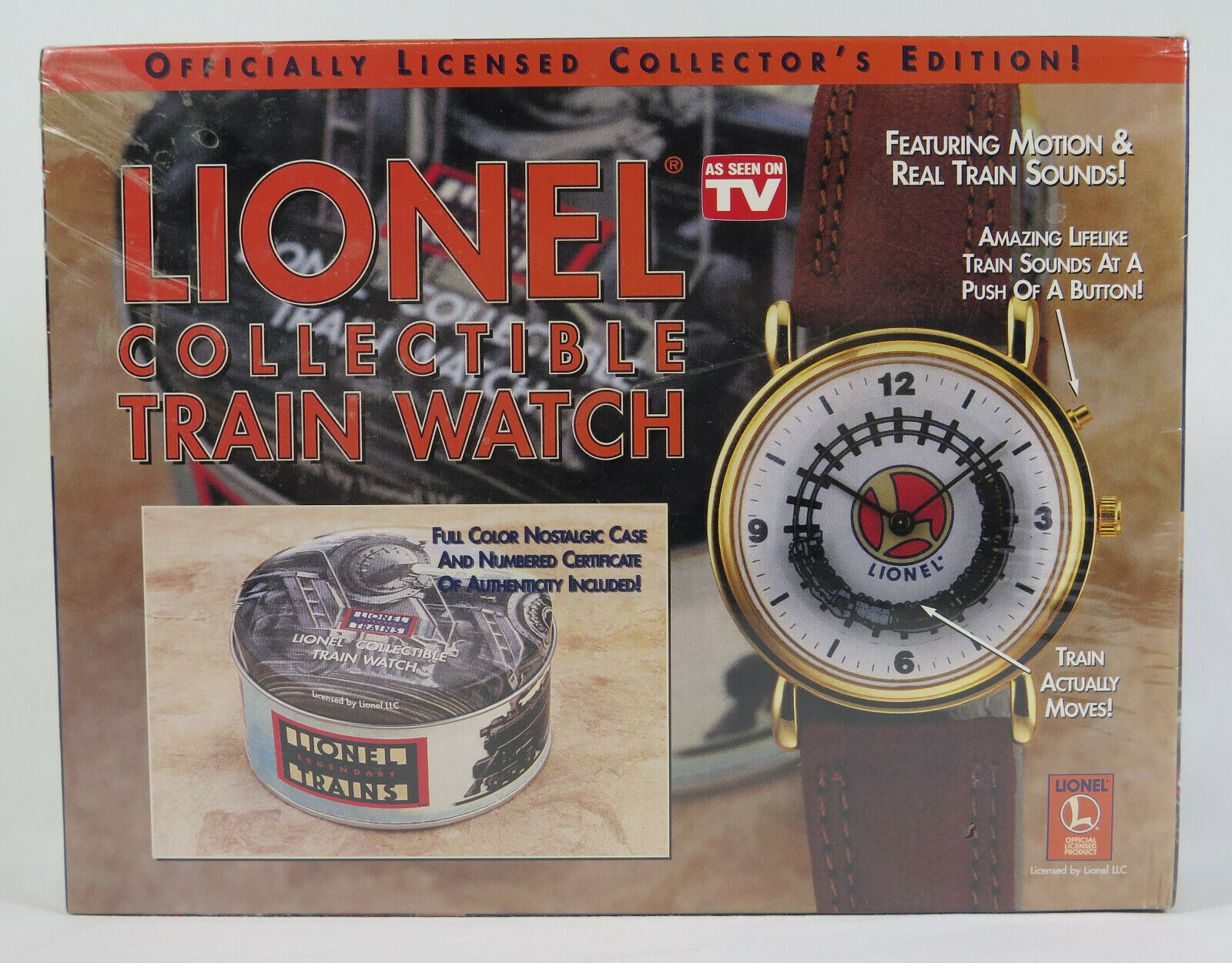 Lionel Collectable Train Watch Motion & Real Train Sounds Box | #17408070