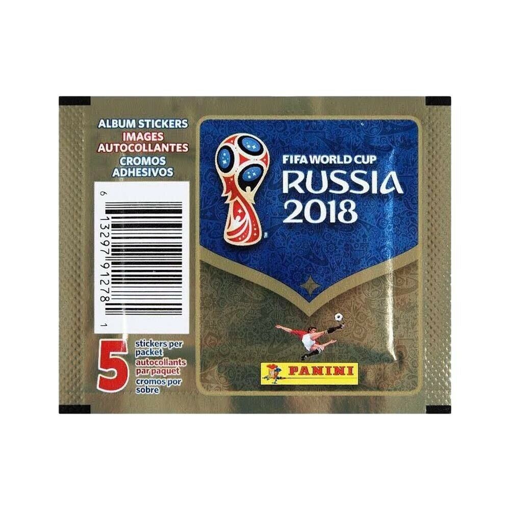 PANINI 2018 FIFA WORLD CUP RUSSIA HARDCOVER ALBUM 50 PACKS OF 5 ...