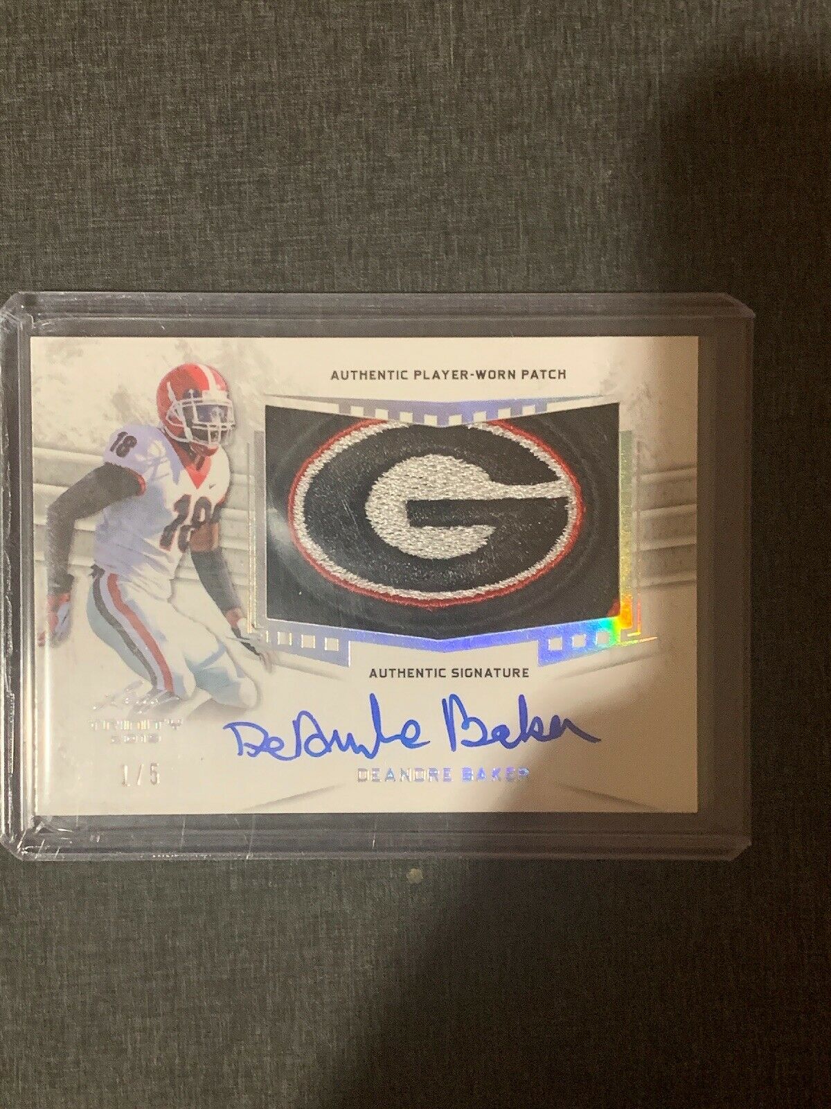 Deandre Baker 2019 Leaf Trinity Auto Autograph LOGO Patch Rookie RC 1/5 ...