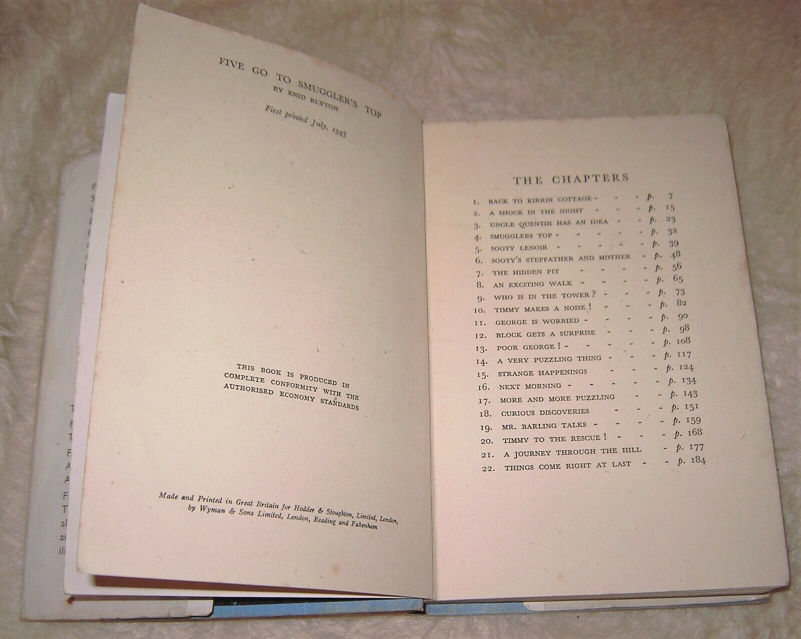 FIVE GO TO SMUGGLERS TOP ENID BLYTON 1ST ED 1945 HB DUST JACKET | #17395693
