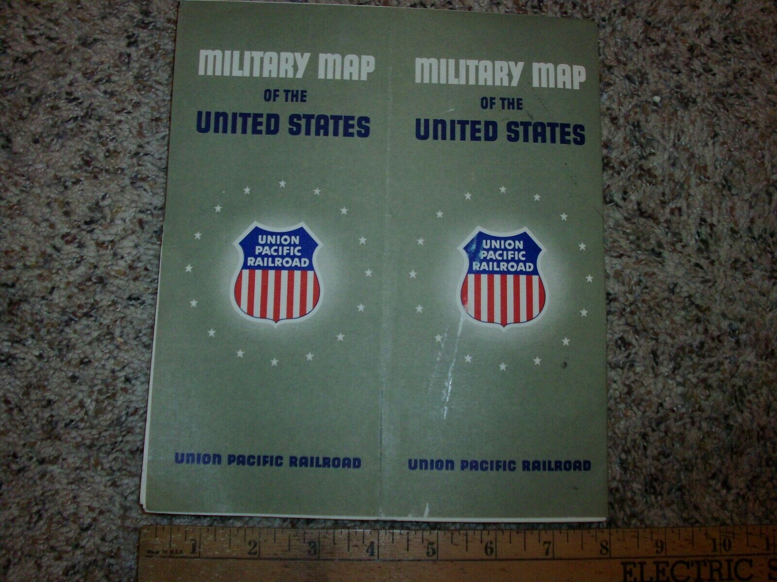 1950 Union Pacific Railroad Military Map Of The United States | #17378572