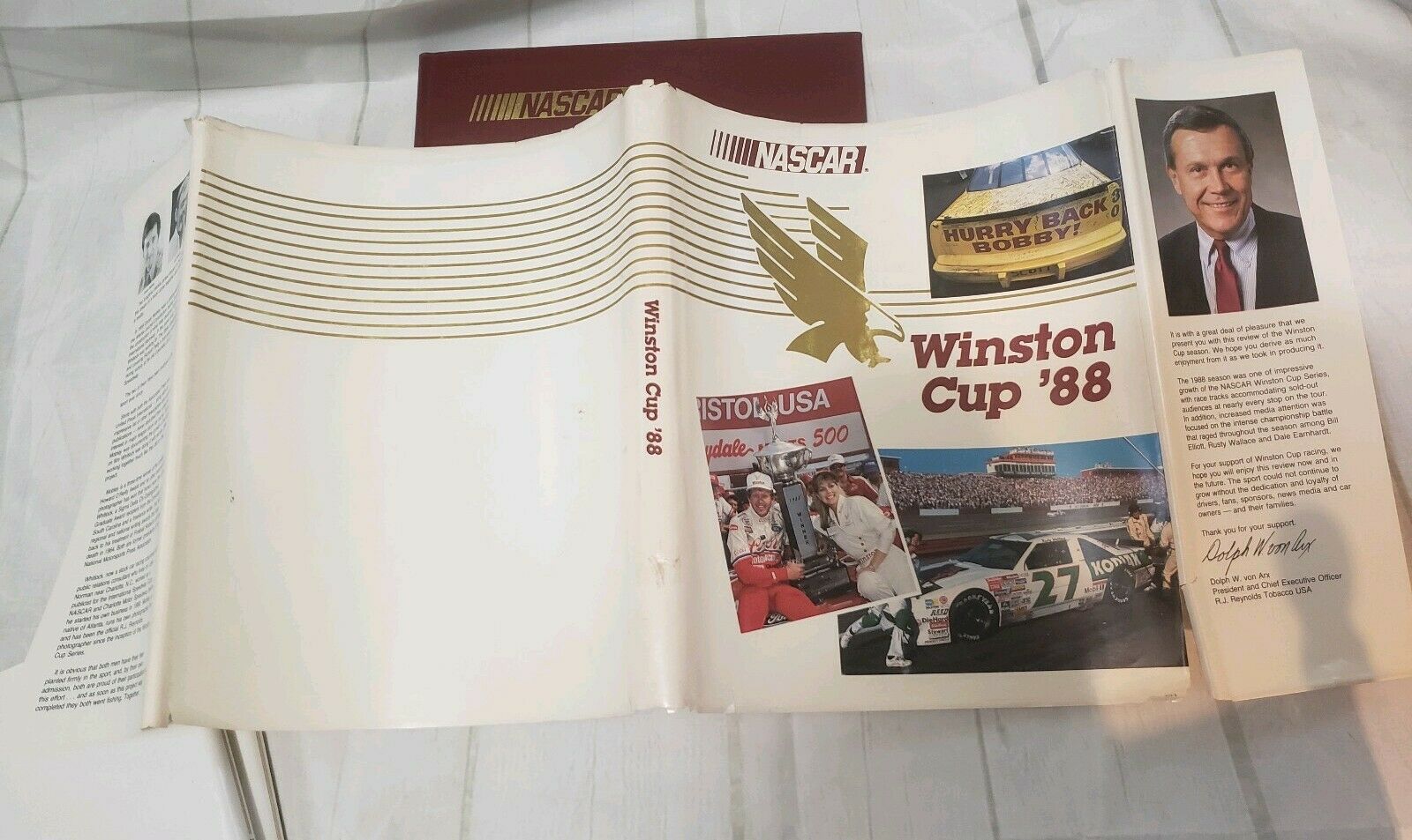 1988 NASCAR Winston Cup Grand National Yearbook UMI Publication Bill ...