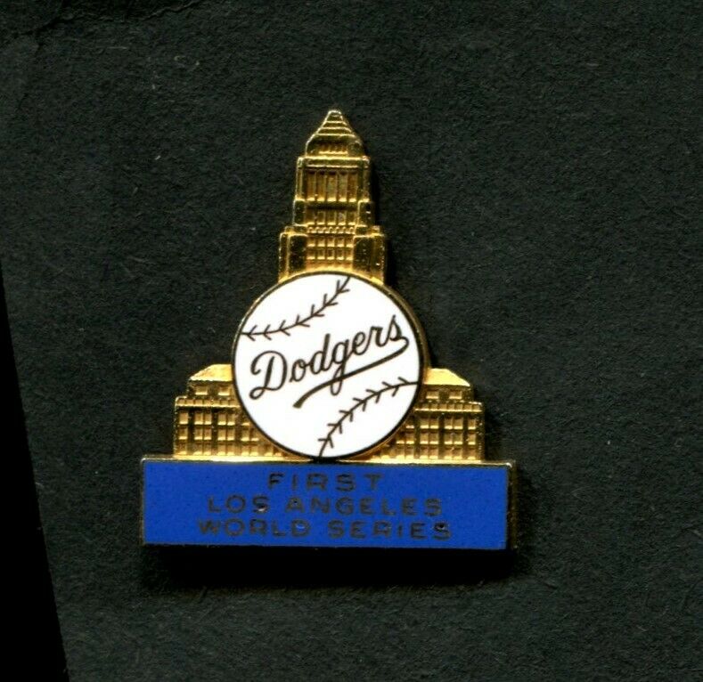 1959 LOS ANGELES DODGERS WORLD SERIES BASEBALL PRESS PIN | #17365514
