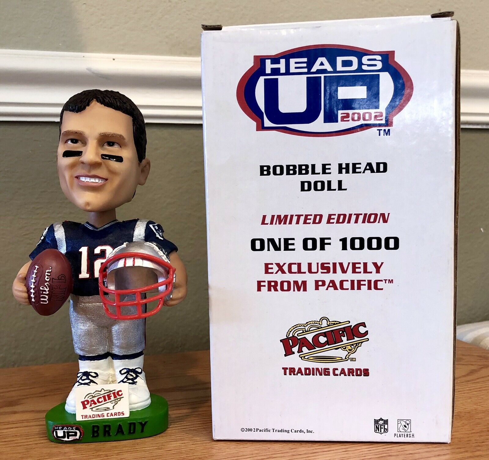2002 BOBBLEHEAD TOM BRADY ENGLAND PATRIOTS LIMITED EDITION | #17352616