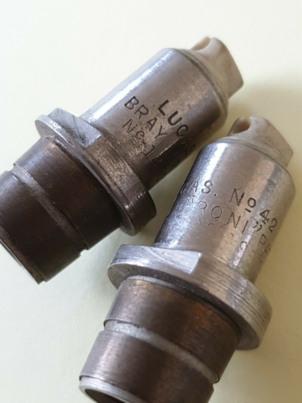 Bray Roni/ Lucas No 42 Acetylene BURNERS X 2 Carbide Lamp BURNERS ...