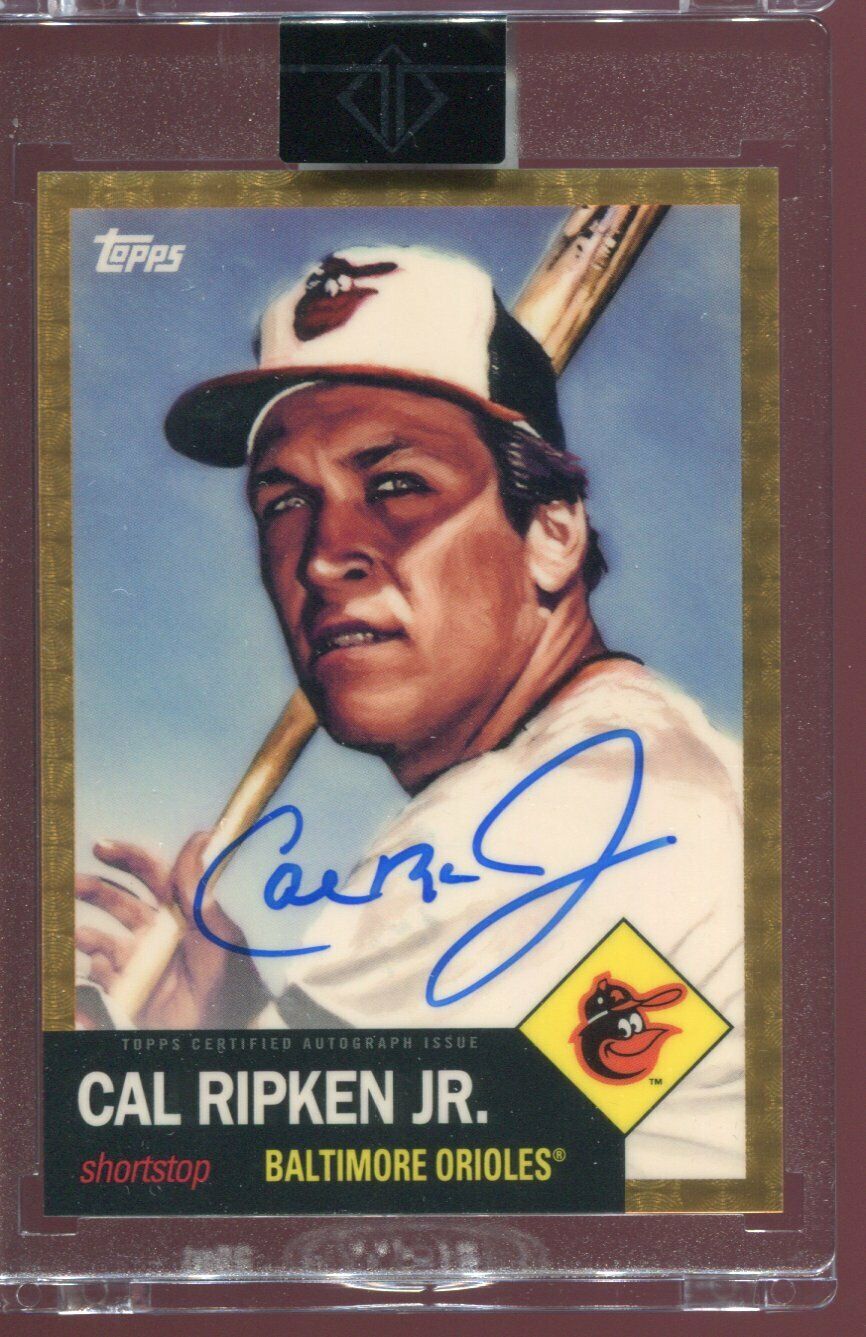 2019 Topps Transcendent Cal Ripken Jr. 1953 Topps Superfractor Auto Ed ...