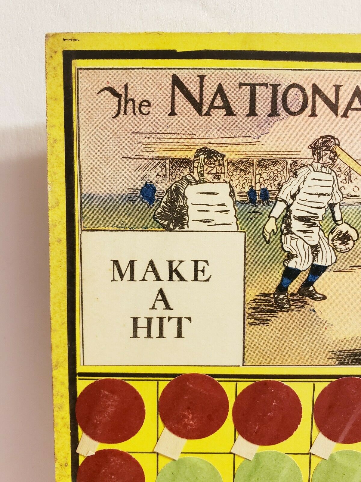 1930S IDEAL CANDY BAR 5 CENT BASEBALL GAME STORE PUNCH BOARD DISPLAY ...