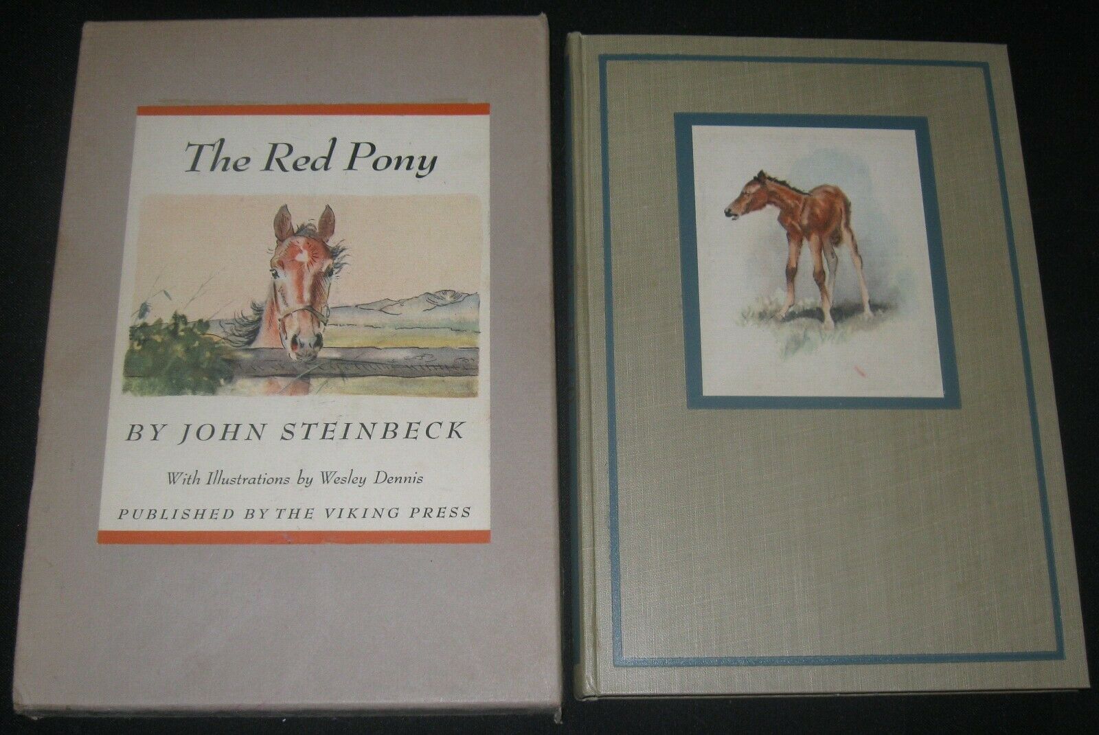 John Steinbeck The Red Pony 1st Illus Edition 1st Printing In Slip Case ...