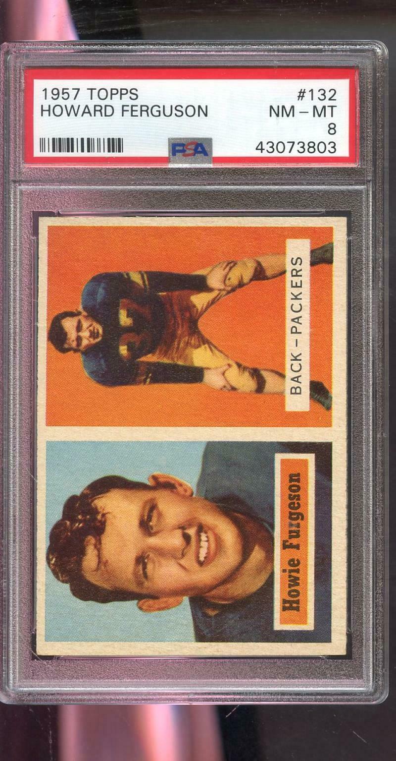 1957 Topps 132 Howard Ferguson Green Bay Packers PSA 8 Graded Football ...