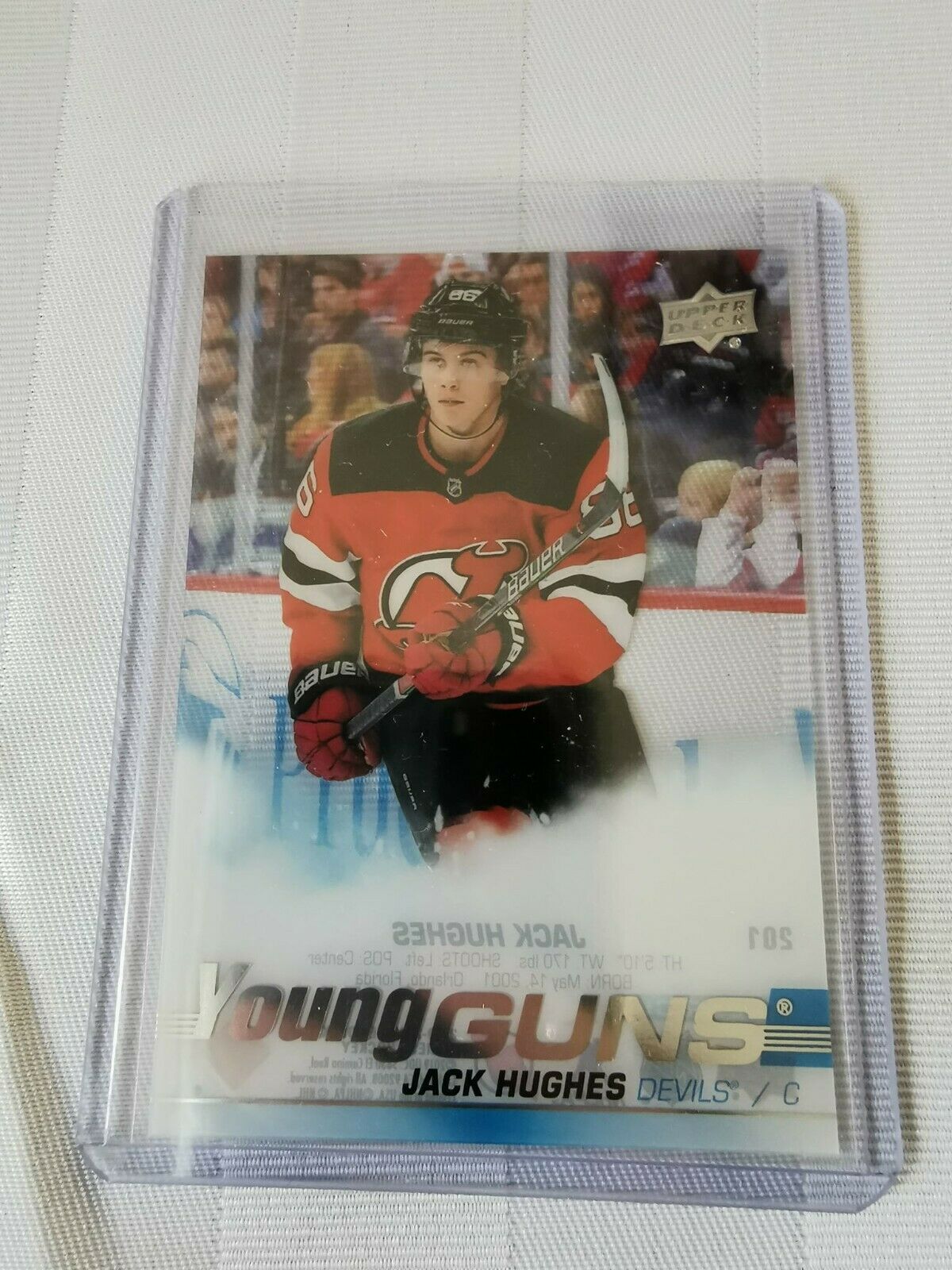 19/20 UD Series 1 Jack Hughes YG Clear Cut PLUS Jack Hughes YG. Yes Two ...