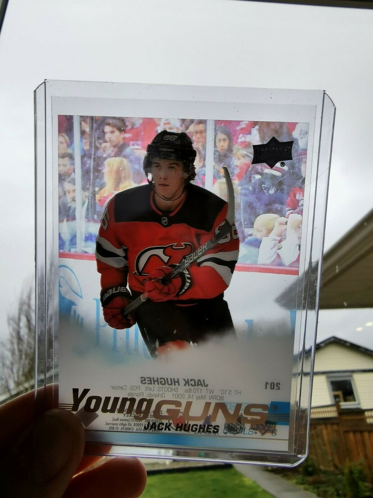 19/20 UD Series 1 Jack Hughes YG Clear Cut PLUS Jack Hughes YG. Yes Two ...