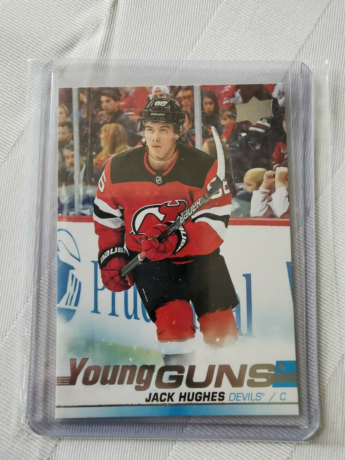 19/20 UD Series 1 Jack Hughes YG Clear Cut PLUS Jack Hughes YG. Yes Two ...