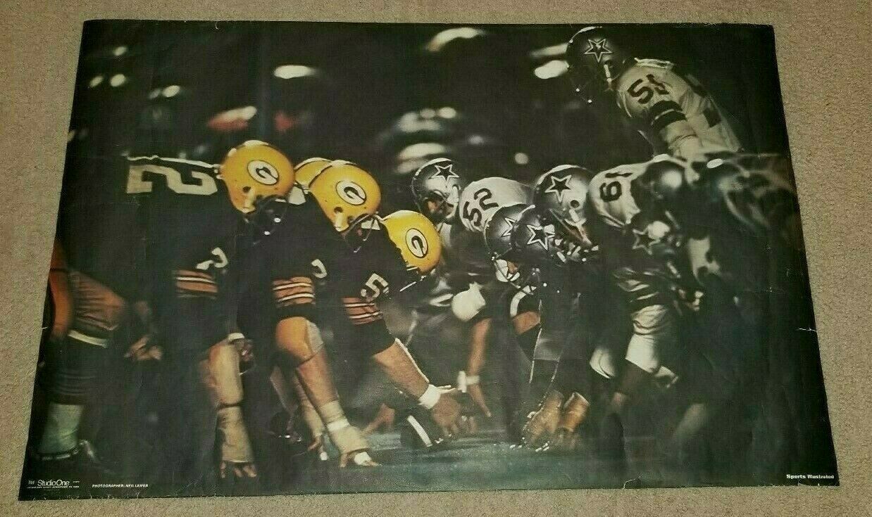 VINTAGE 1972 STUDIO ONE SPORTS ILLUSTRATED FOOTBALL PACKERS VS COWBOYS ...