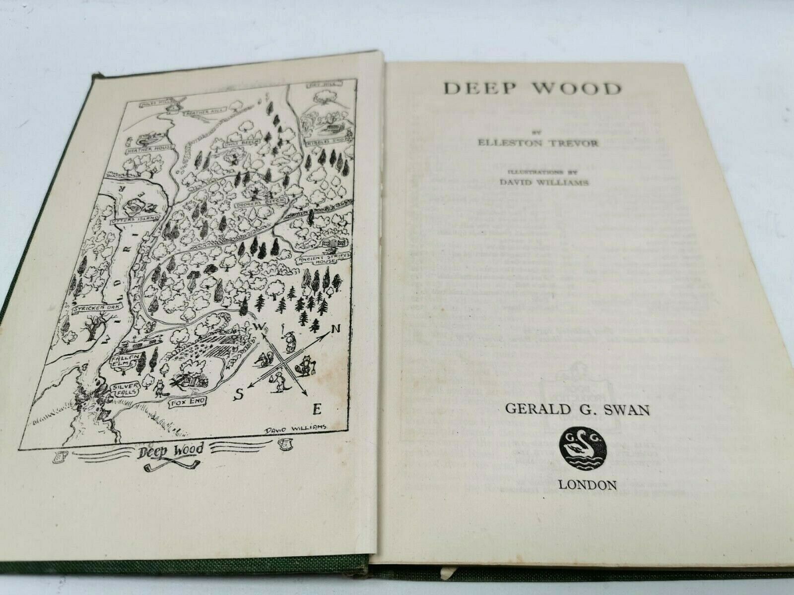 DEEP WOOD By ELLESTON TREVOR 1945 First Edition Illustrations By David ...