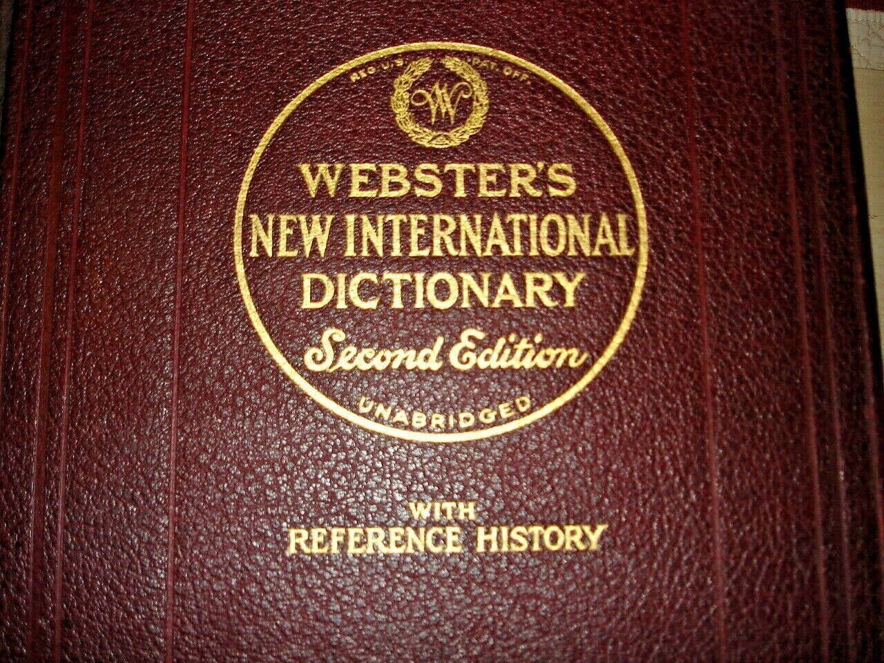 Merriam Webster ' S International Dictionary Second Unabridged 1936 ...