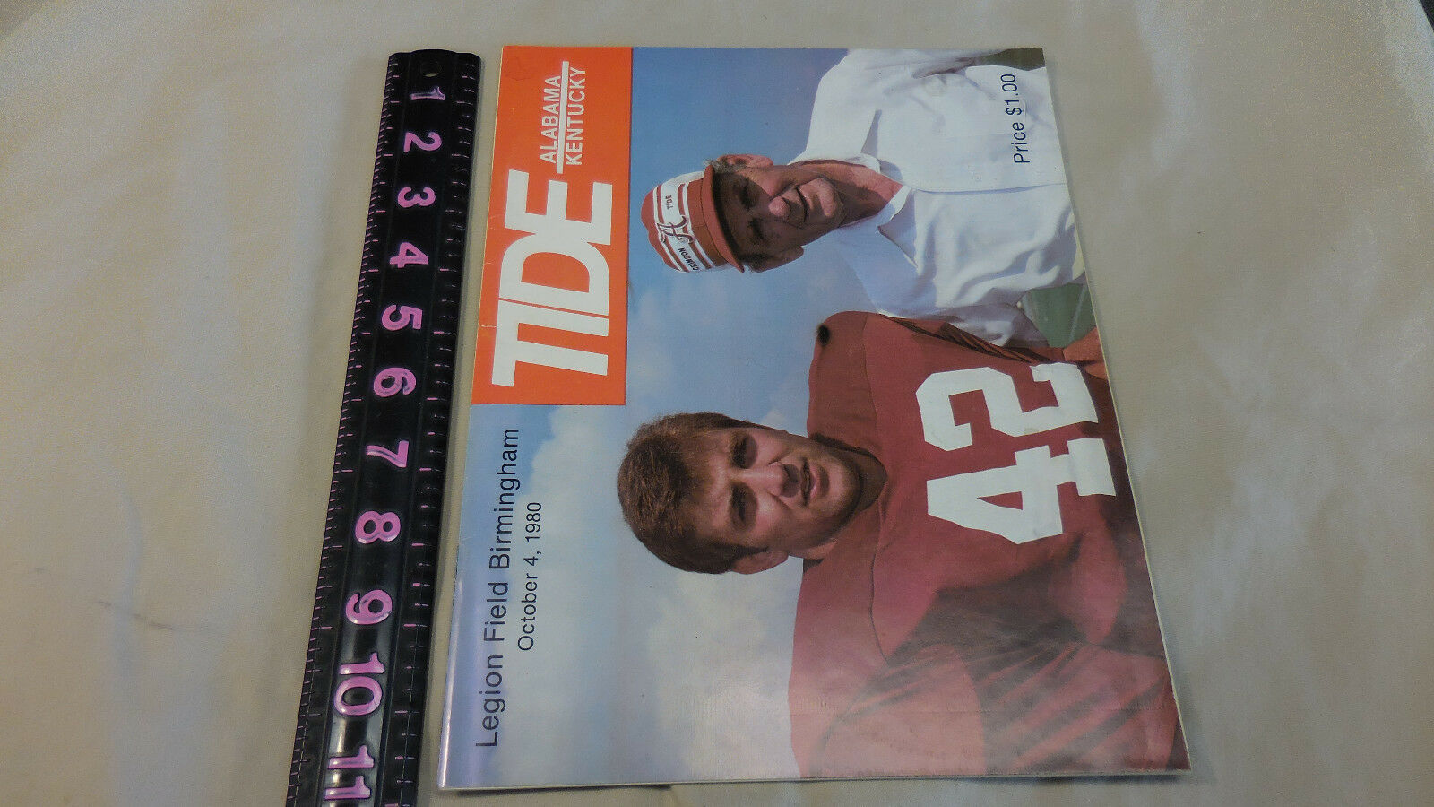 1980 ALABAMA VS KENTUCKY FOOTBALL PROGRAM - - BEAR BRYANT | #17262006
