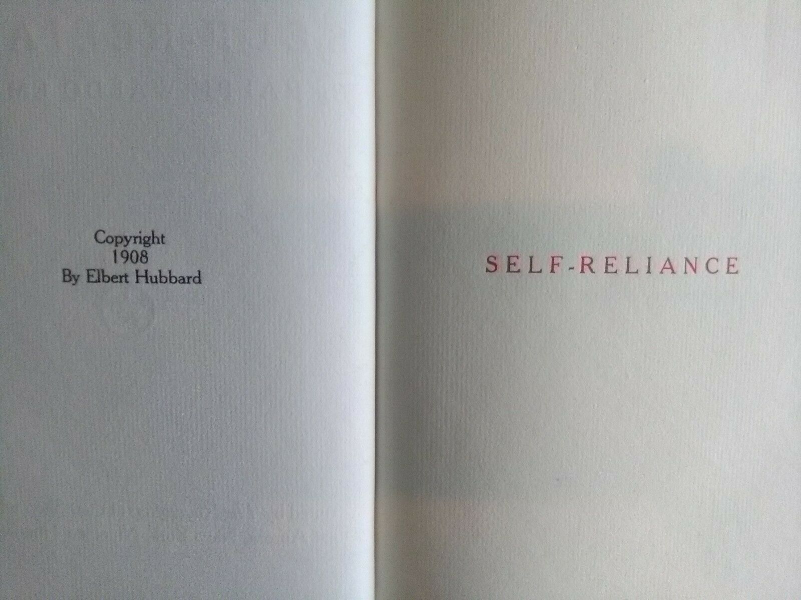 ESSAY ON SELF - RELIANCE RALPH WALDO EMERSON 1908 ROYCROFTERS | #17251038