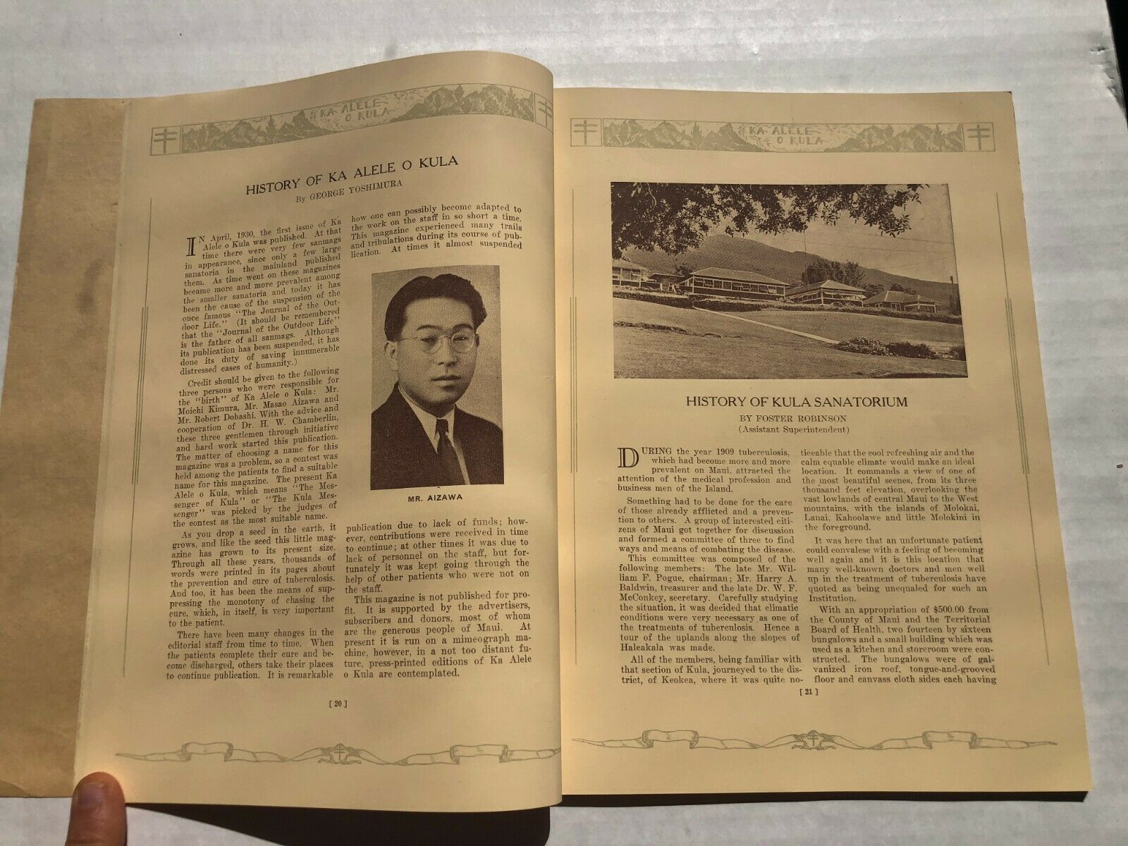 1937 Hawaii Dedication Book Of The Ka Alele O Kula Hospital Sanatorium ...