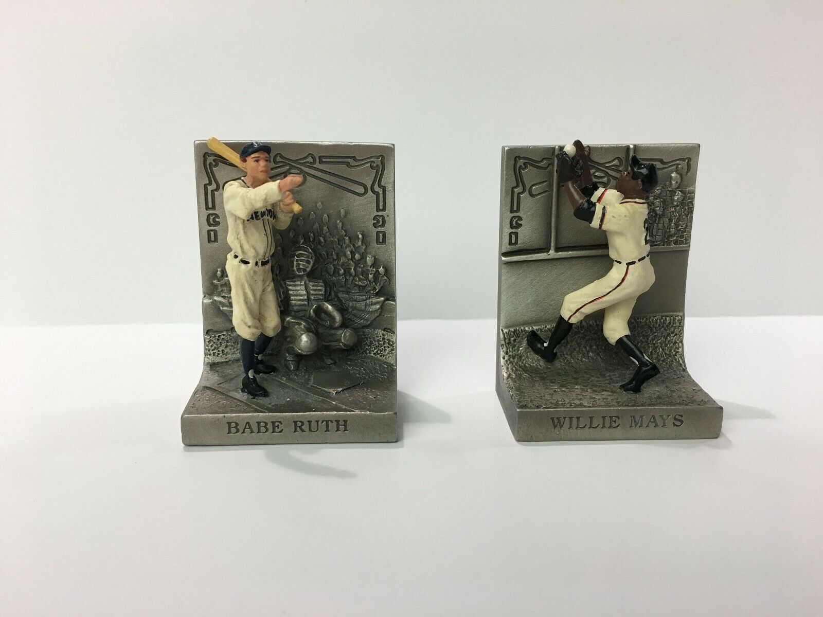Babe Ruth Willie Mays Longton Crown Baseballs Greatest Moments Pewter ...