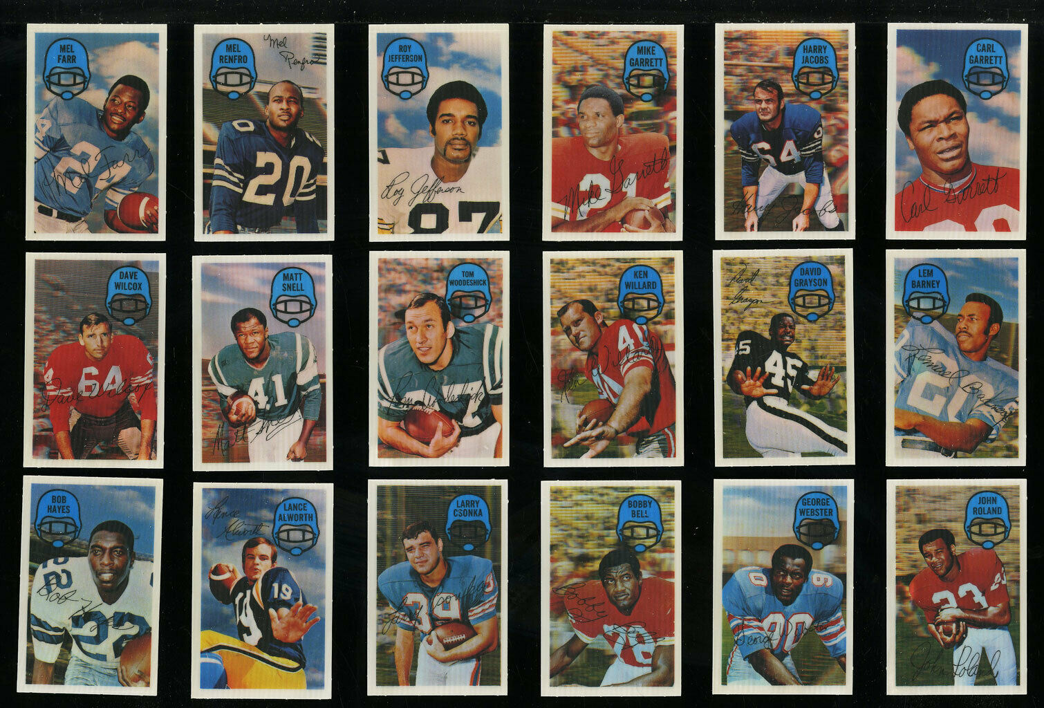 1970 Kellogg ' S FBall Hi - Grade COMPLETE SET Otto Butkus Unitas ...