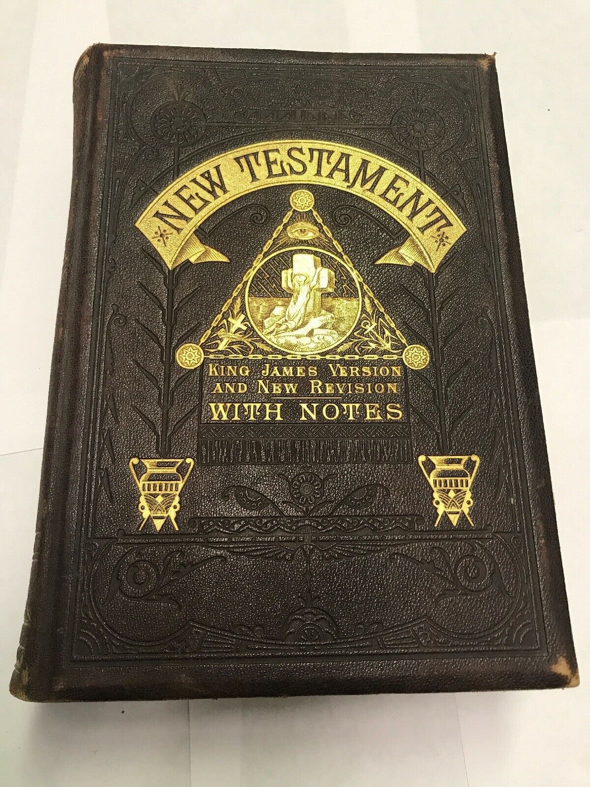 1882 Antique Holy Bible Illustrated Testament King James Revision Jesus ...