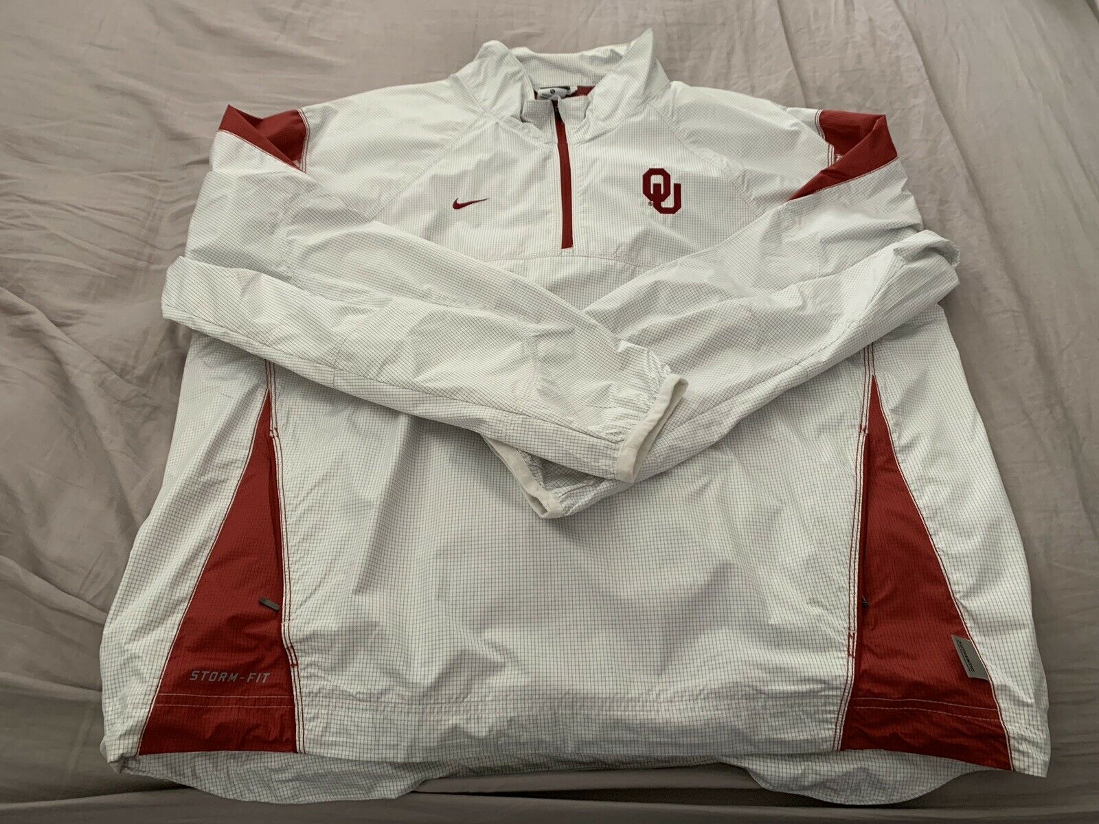 Oklahoma Sooners Nike Storm - Fit Half Zip Pull Over Wind Breaker Size ...
