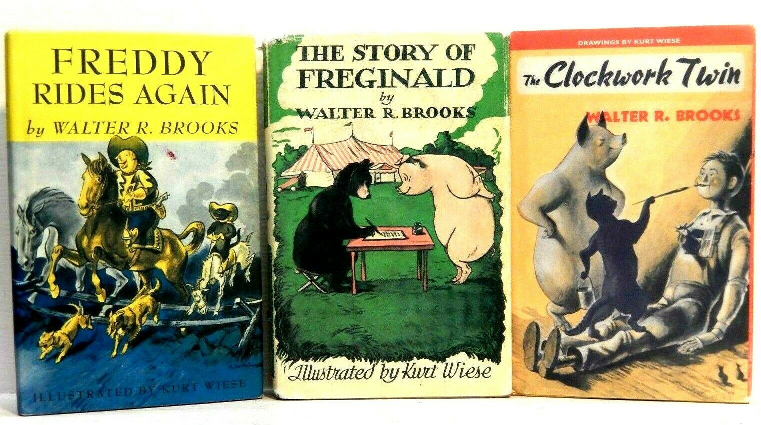 Walter R. Brooks: The Story Of Freginald; Freddy Rides Again; The ...