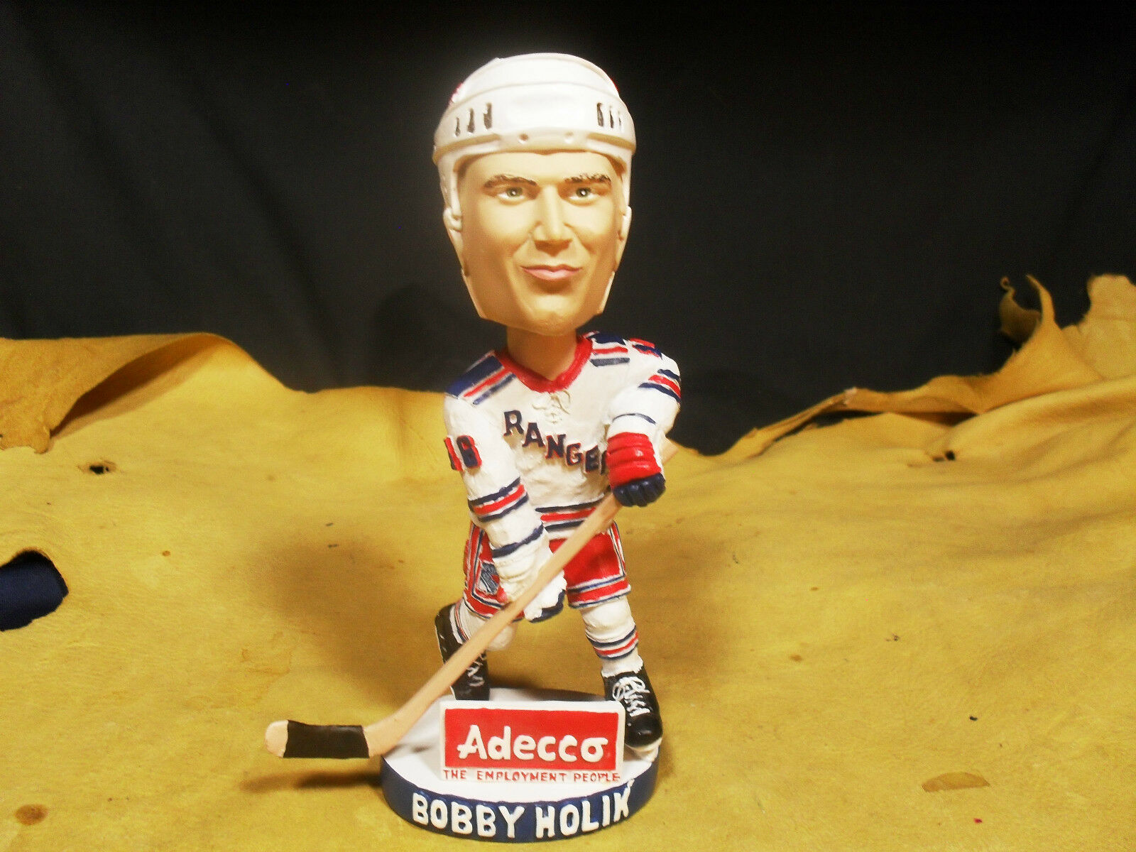 Bobby Holik York Rangers Bobble Head Adecco Advertisement | #17168916