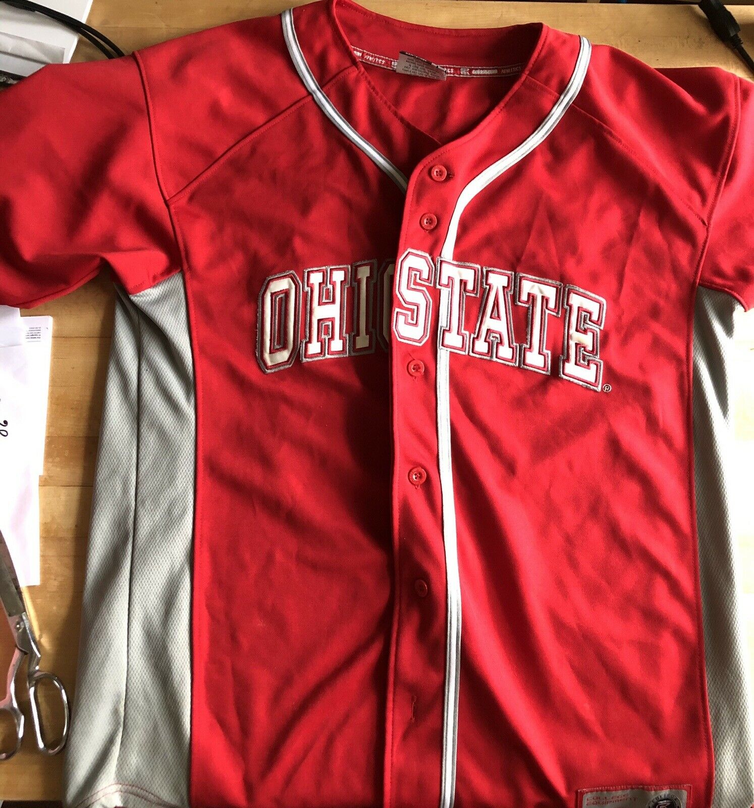 Ohio State Buckeyes Baseball Jersey By Colosseum Large | #17148341
