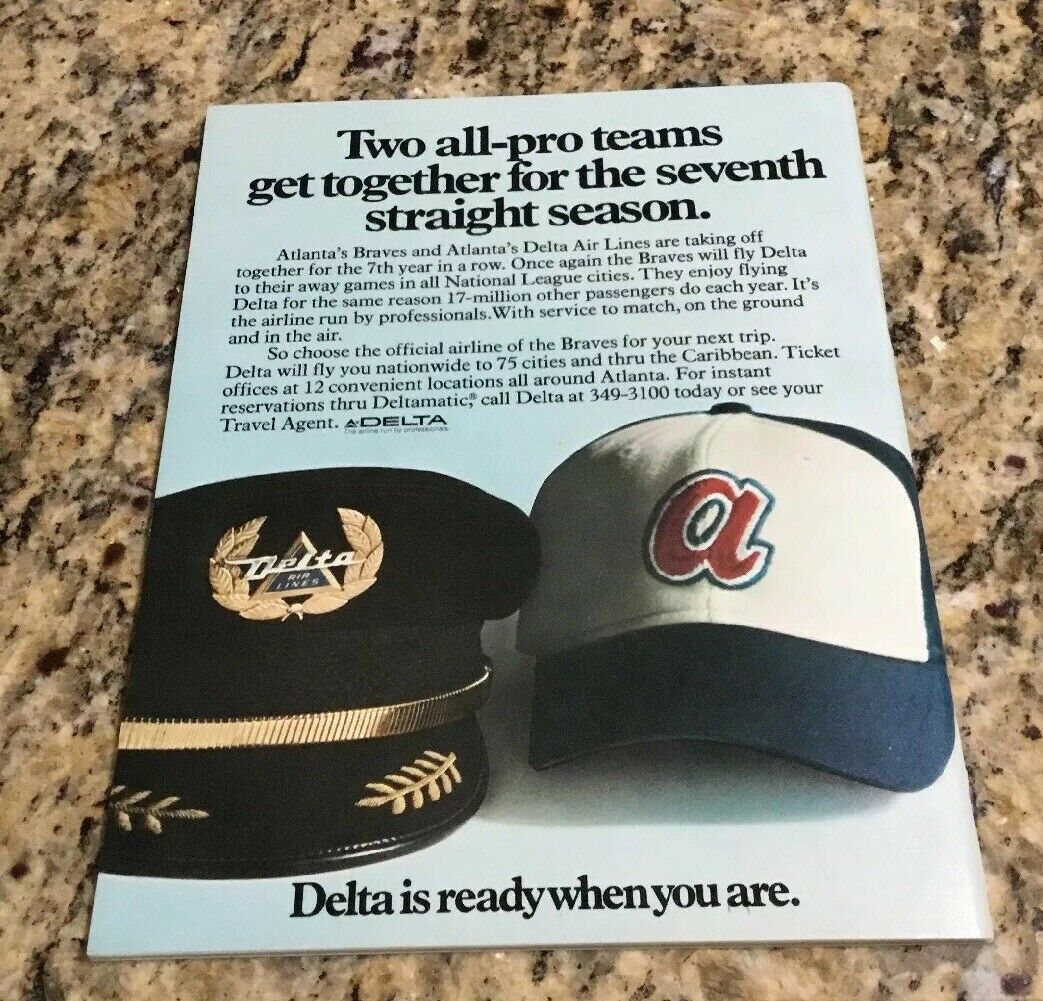 1972 Baseball All Star Game Official Program Played In Atlanta Stadium ...