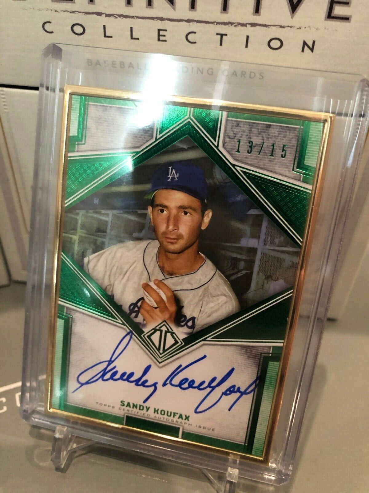 2019 Topps Transcendent Sandy Koufax 13/15 On Card Autograph Auto ...