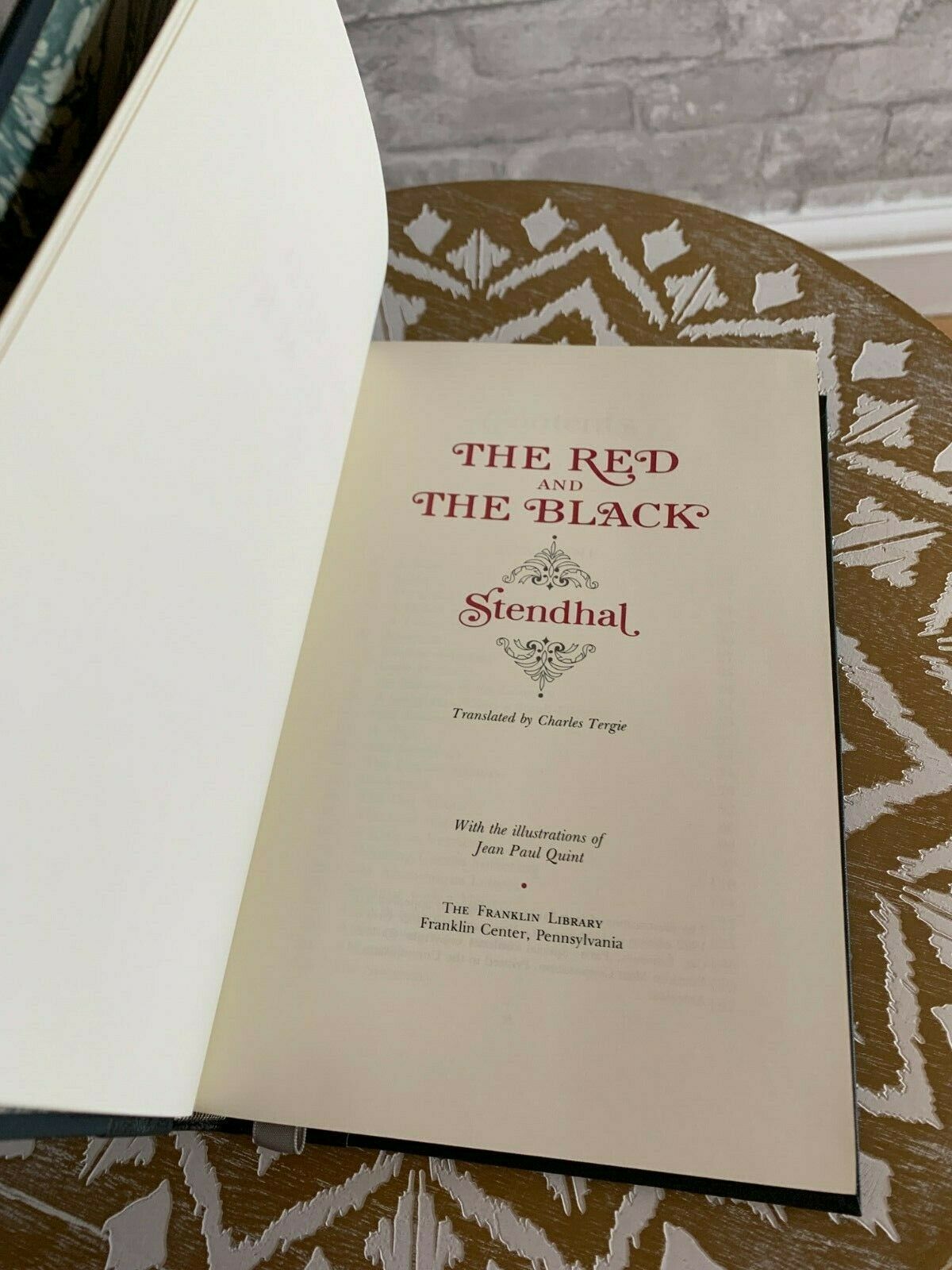 The Red And Black By Stendhal (Franklin Library) | #17126302