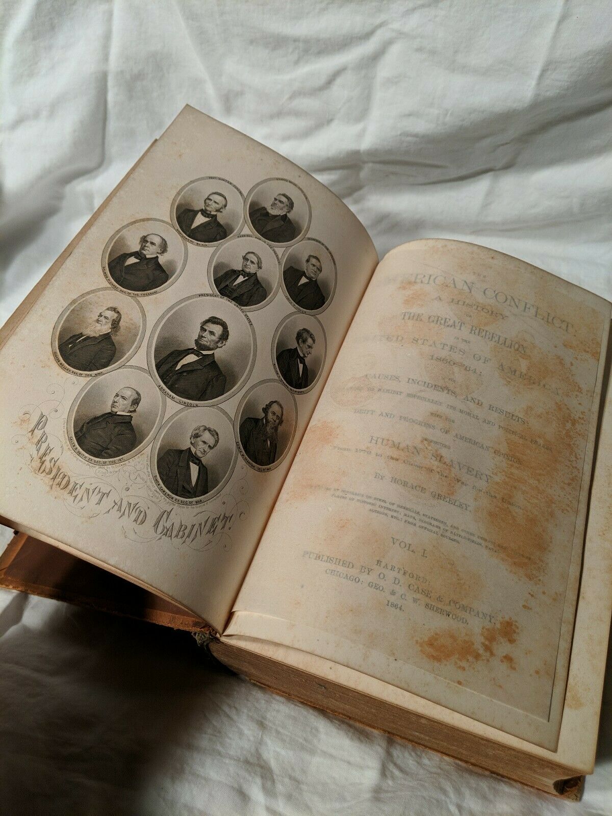 1864 The American Conflict: A History Greeley Vol I - Human Slavery ...