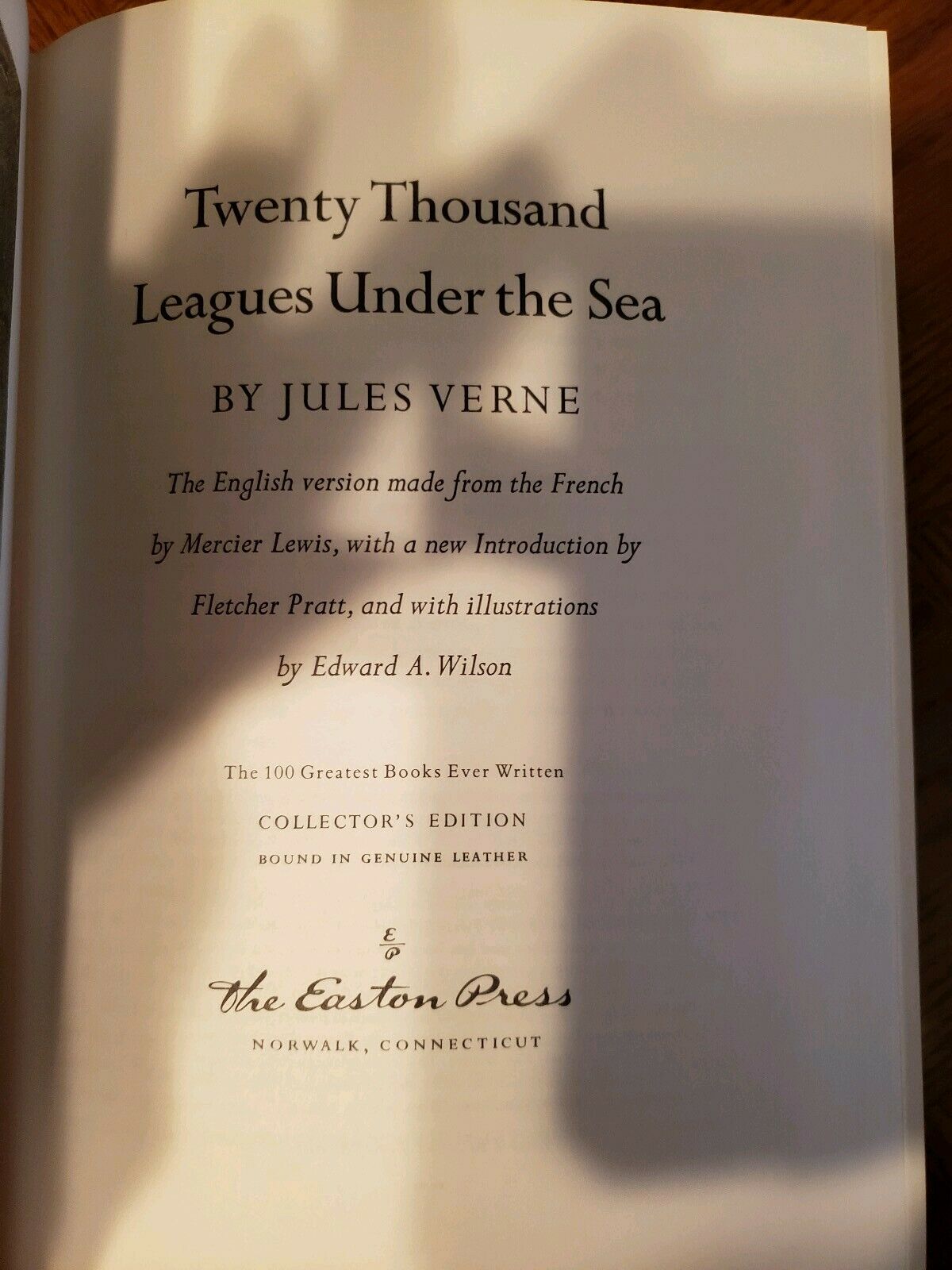 Easton Press Book TWENTY THOUSAND LEAGUES UNDER THE SEA Jules Verne ...