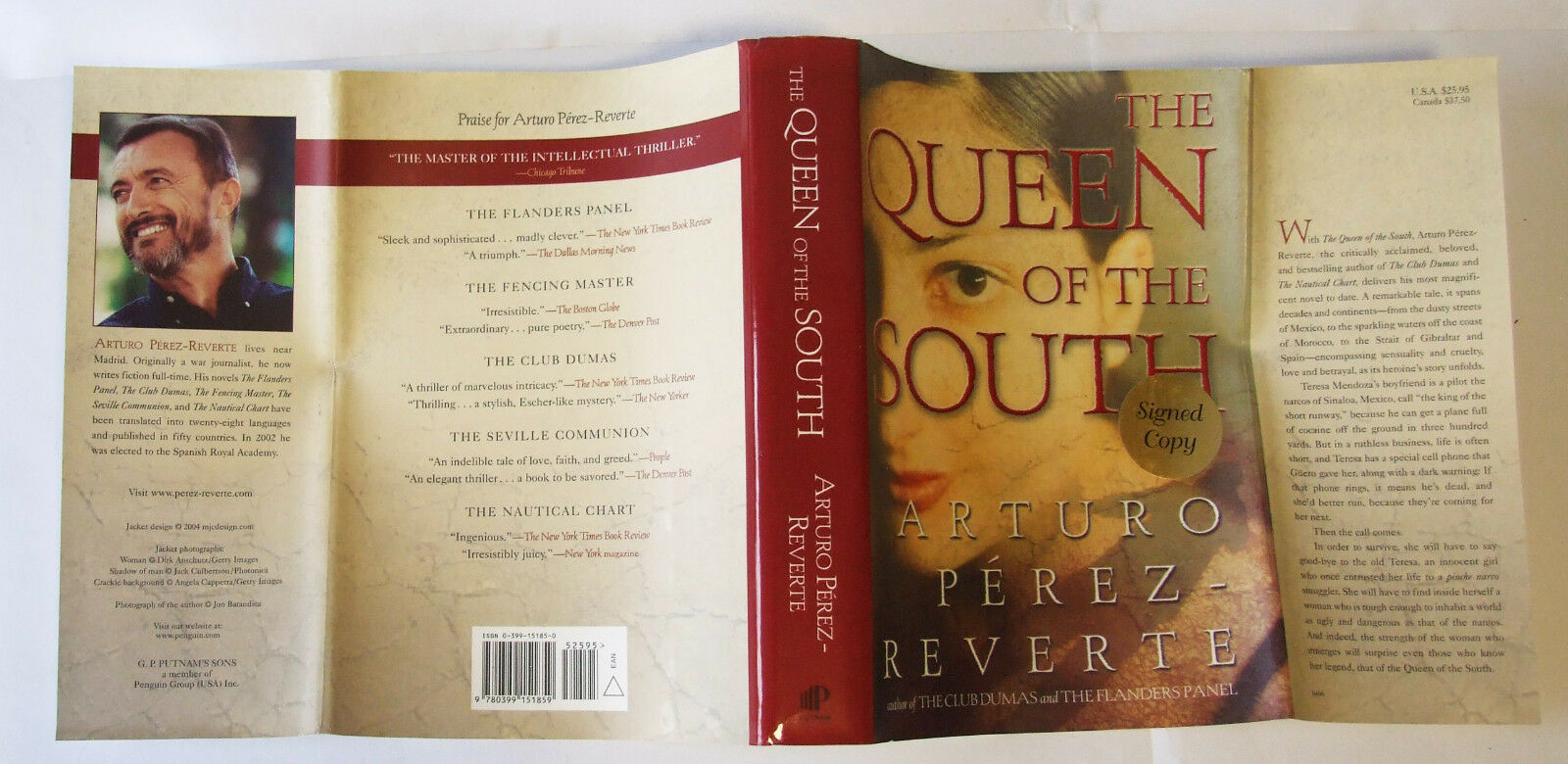 Queen Of The South By Arturo Perez - Reverte Signed First Edition, 2004 ...
