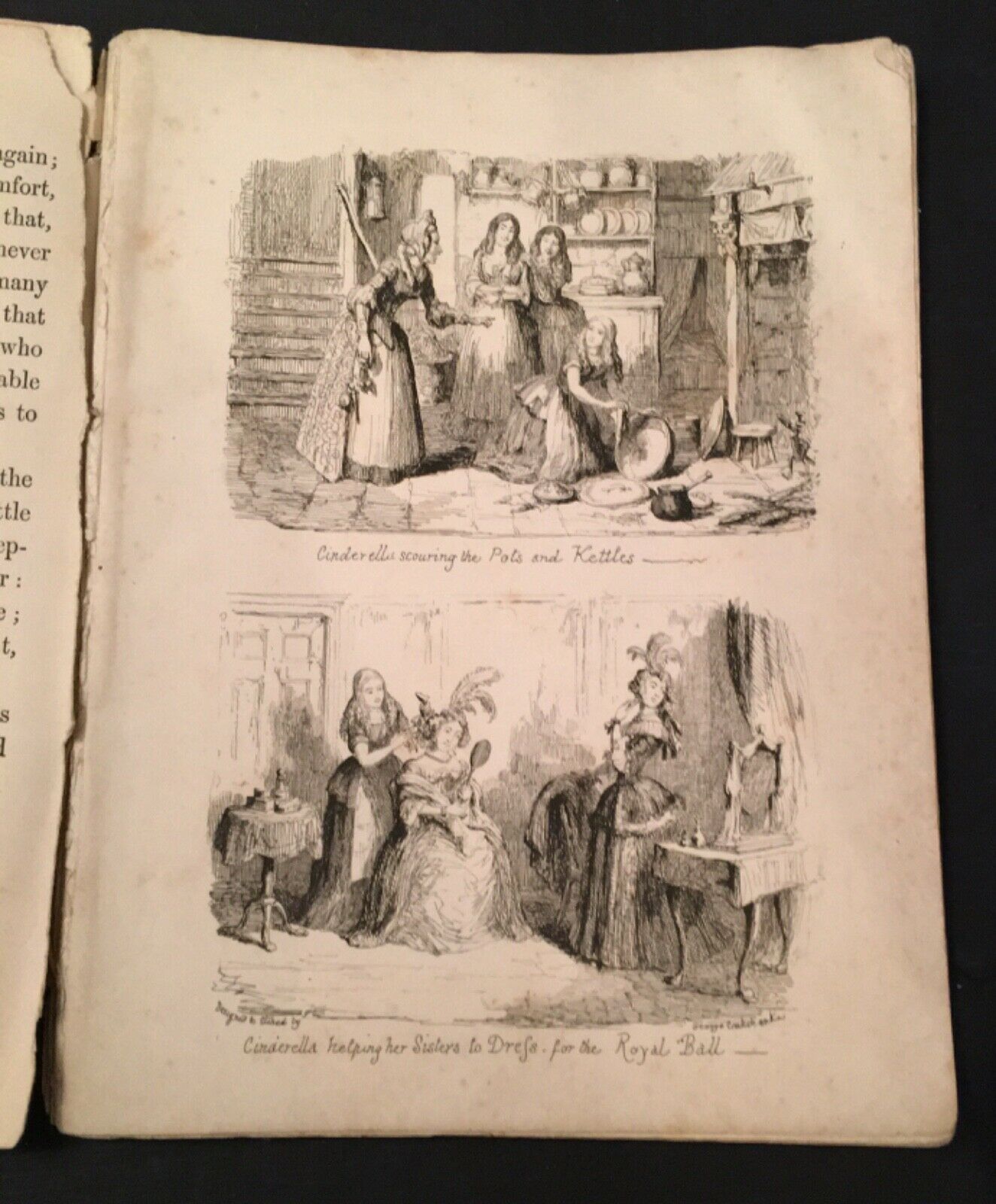 CINDERELLA AND THE GLASS SLIPPER EDITED & ILLUSTRATED BY GEORGE ...