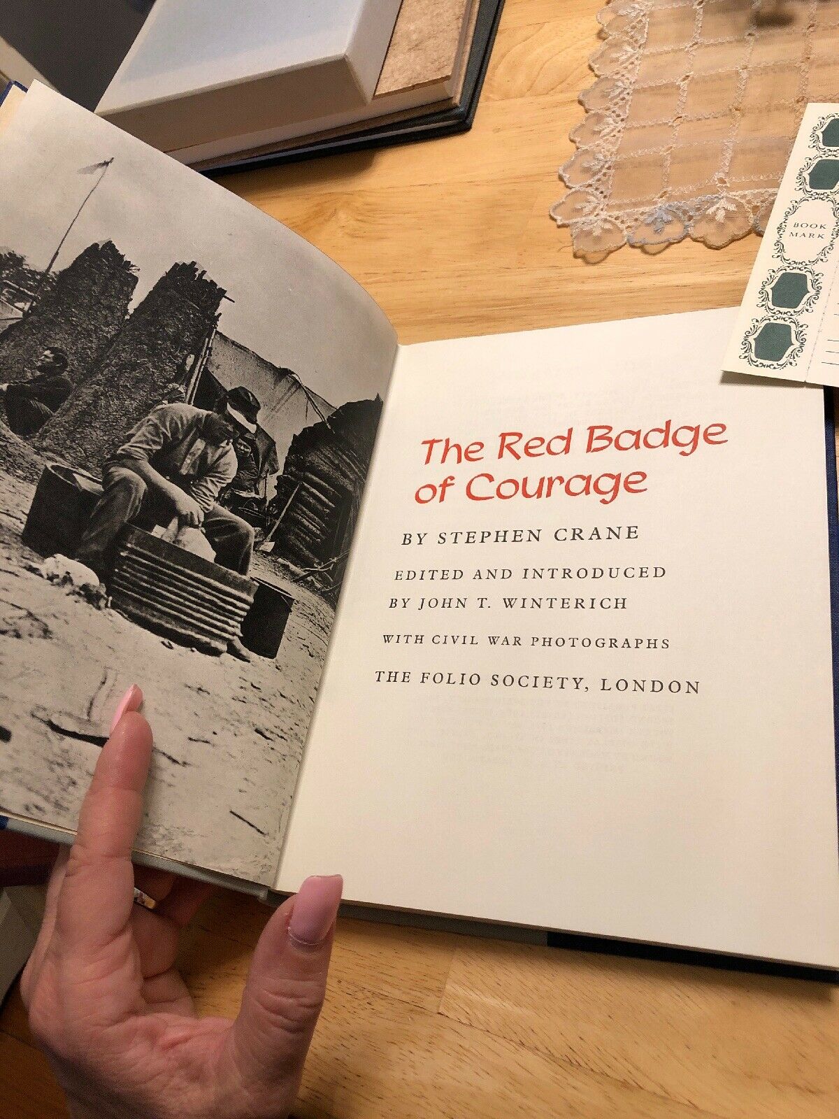 Stephen Crane THE RED BADGE OF COURAGE Folio Society 2nd Ed 1964 ...