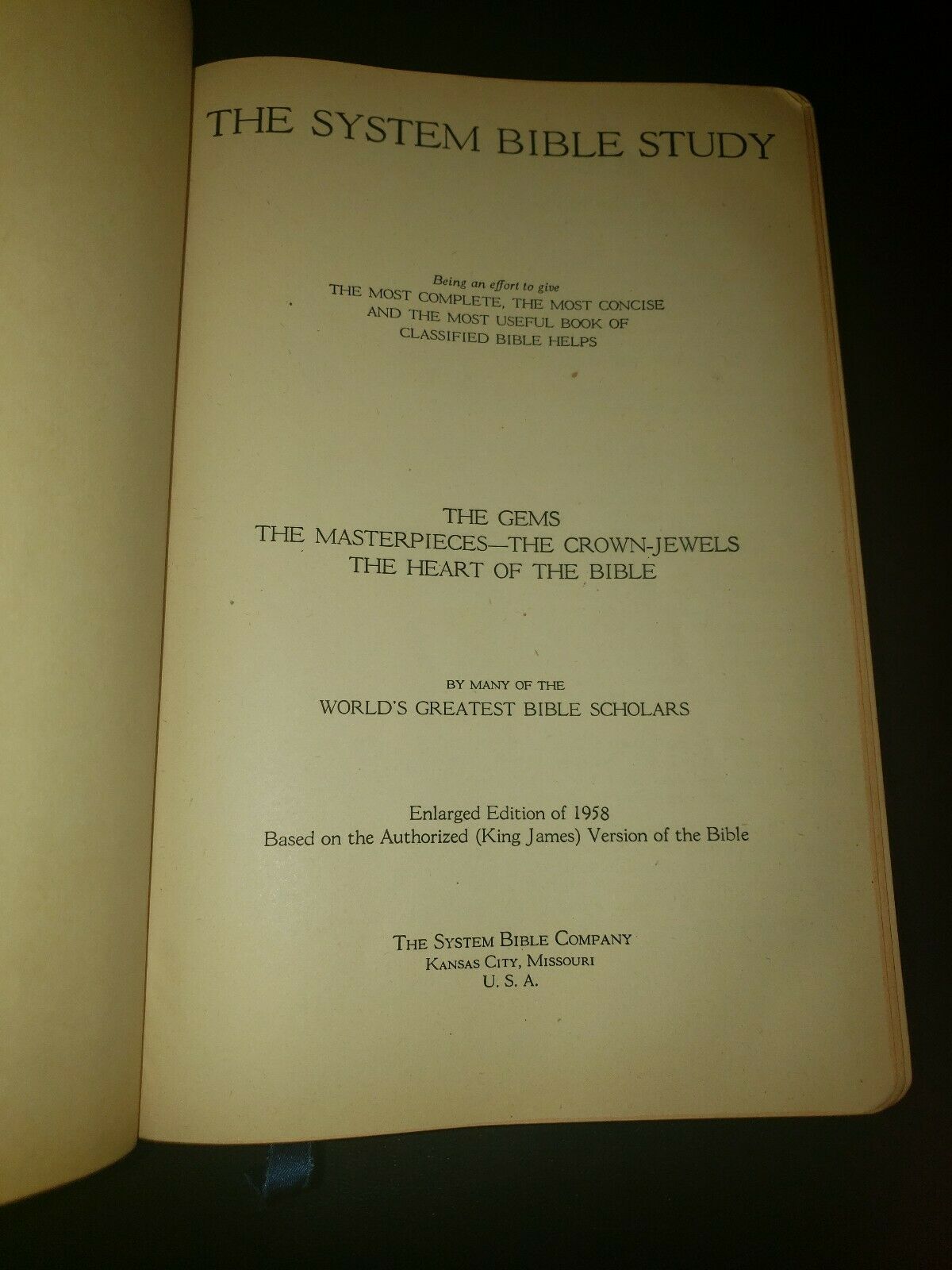The System Bible Study - Revised And Enlarged Edition Of 1958 | #17058958